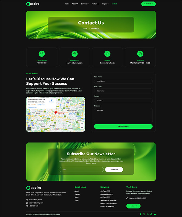 Aspire - SEO & Digital Marketing Elementor Template Kit by Fox_Creation